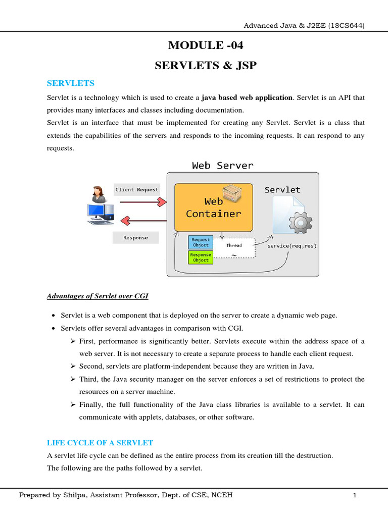 Module - 4 Servlet | PDF | Http Cookie | Computing Module - 4 Servlet | PDF | Http Cookie | Computing