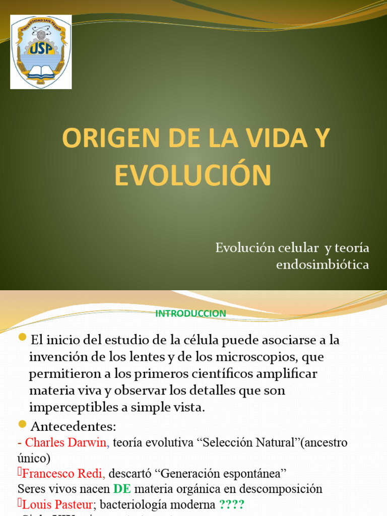 Evolucion Celular y Teoria Endosimbiotica | PDF | Biología Celular) | Las bacterias