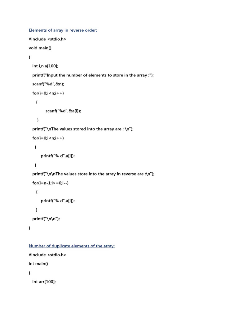 C Arrays | PDF | Computer Libraries | Software Engineering C Arrays | PDF | Computer Libraries | Software Engineering