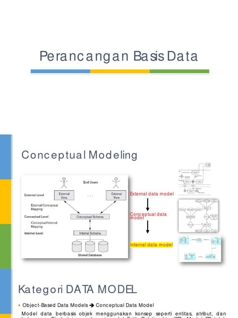 Model Data untuk Perancangan Basis Data | PDF