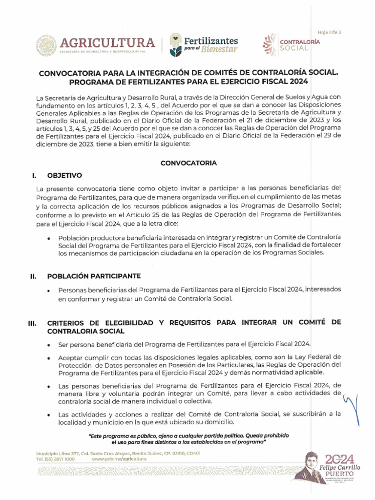 Convocatoria CS PF 2024 | PDF