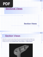 Sectioning in Engineering Drawing | PDF | Drawing | Technical Drawing