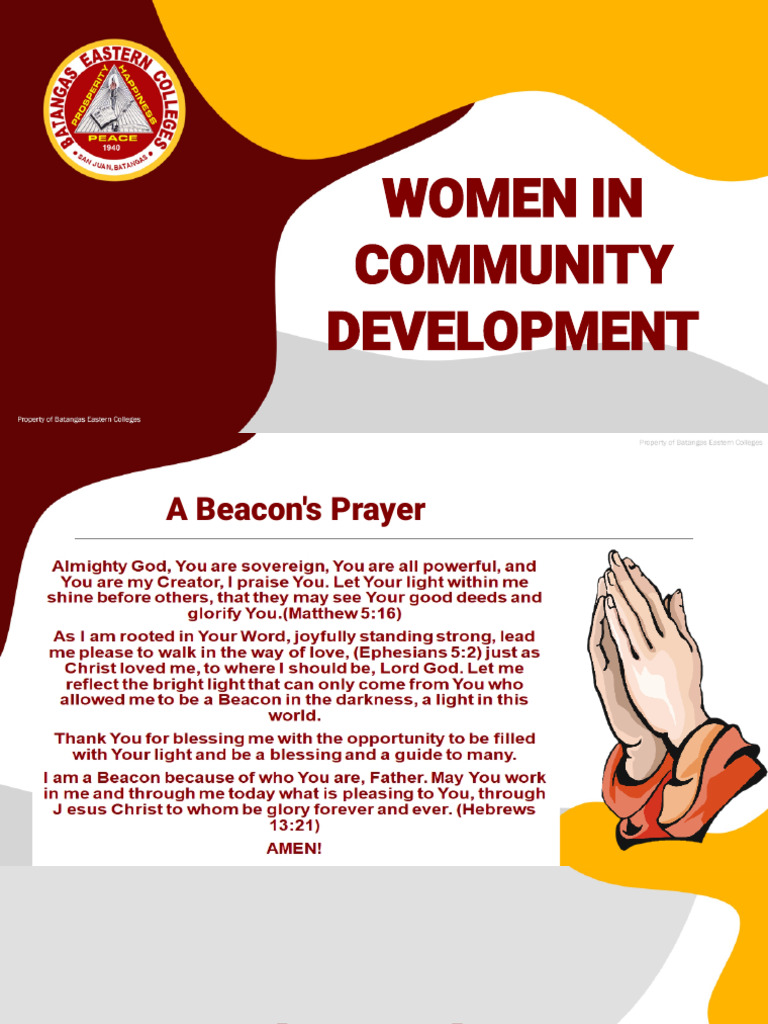Women in Community Development | PDF | Gender Role | Social Psychology