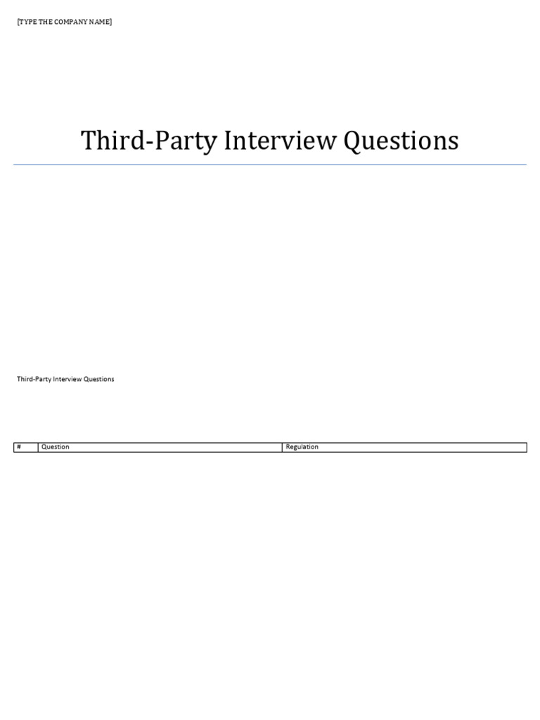Third Party Administrator Questionnaire | PDF | Employment | Drug Test