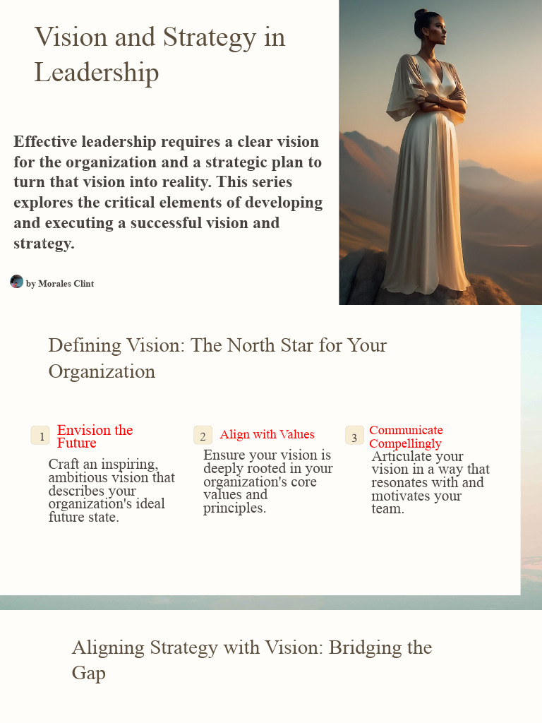 Vision and Strategy in Leadership Guide | PDF | Performance Indicator ...