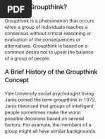 Janis, Irving L. Groupthink (43-44, 46, 74-76) | PDF | Psychological ...