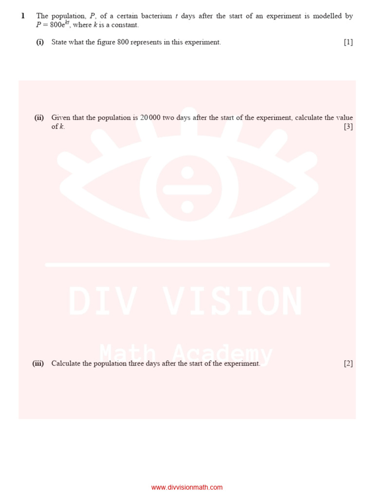 606 16-20 PP P1 QS Logs and Exponential Functions | PDF | Logarithm ...