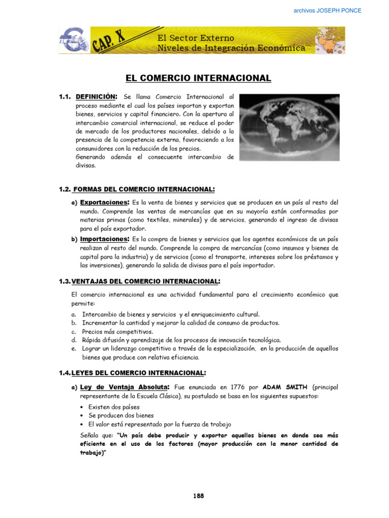 Comercio Internacional | PDF | El comercio internacional | Economias
