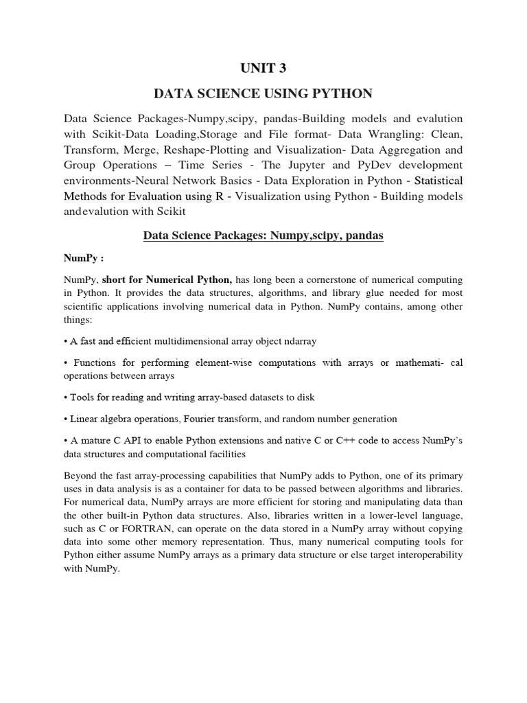 Programming For Data Science | PDF | Artificial Neural Network | Time ...