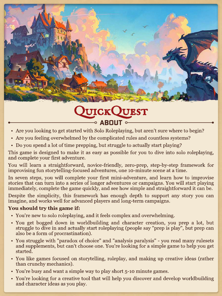 Quick Quest Pages | PDF