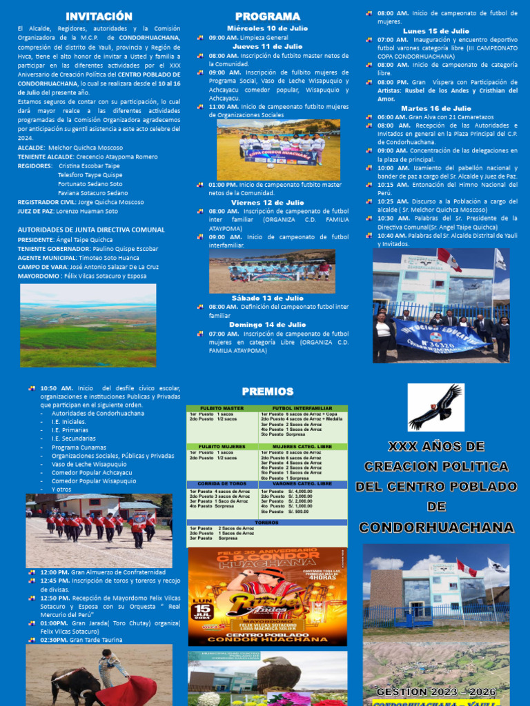 Programa Triptico | PDF