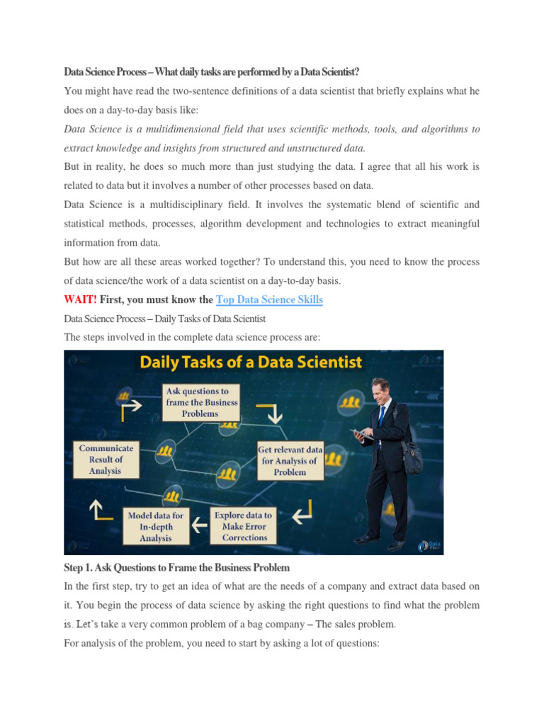 Data Science Process | PDF | Data Science | Data