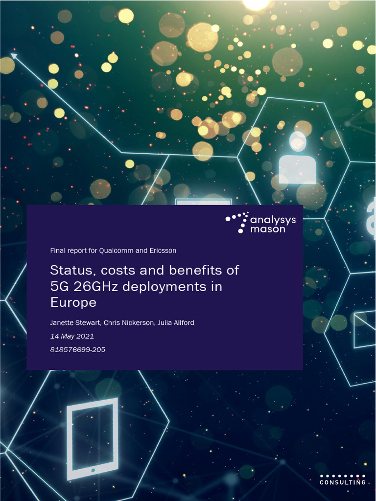 Analysys Mason - Status Costs and Benefits of 5g 26ghz Deployments in ...