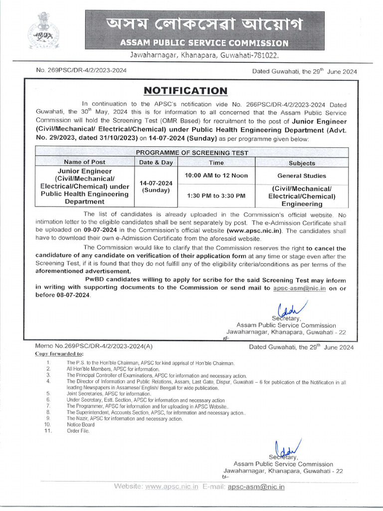 Notif JE CivilMechElectChem PHE 29 2023 29062024 | PDF