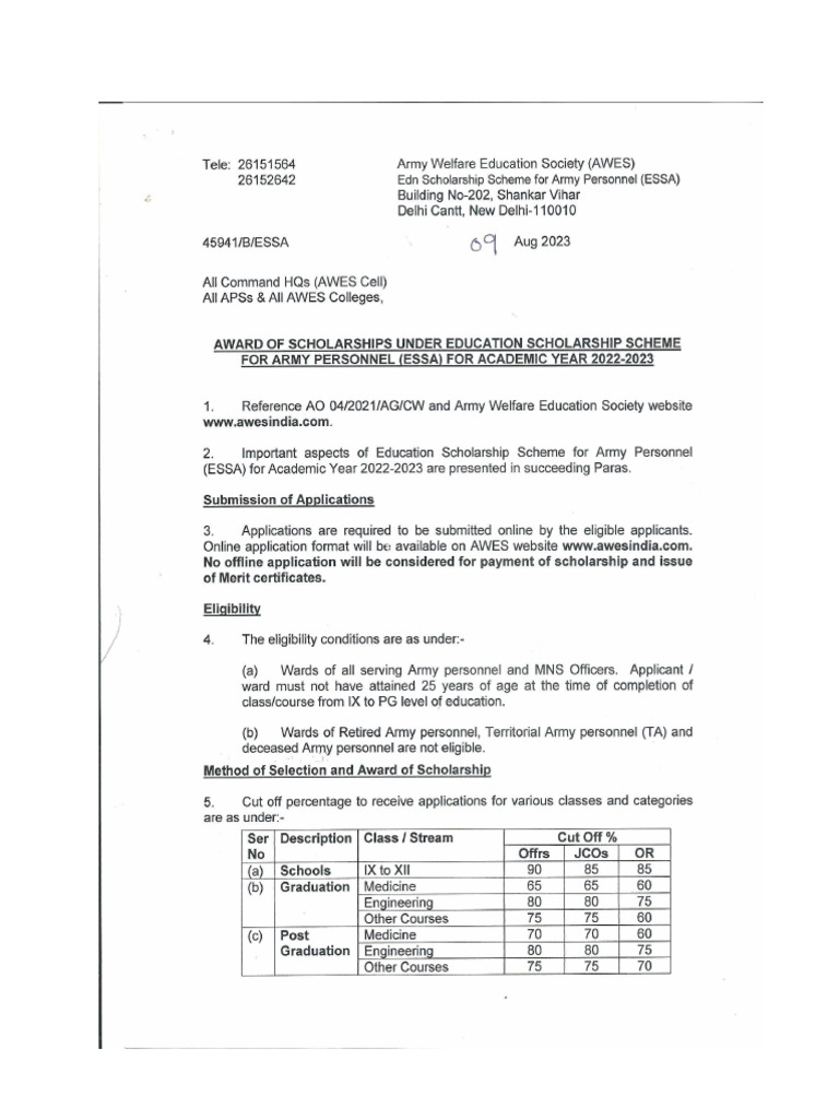ESSA Policy Letter 2022-2023 | PDF