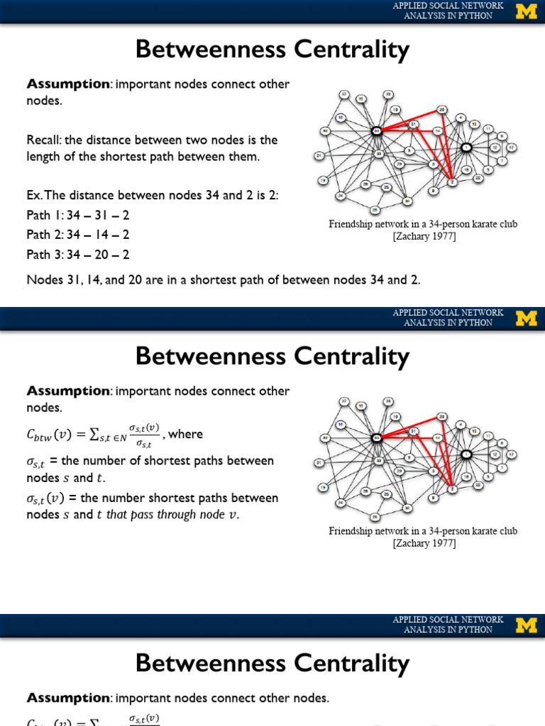 01 3.2 Betweenness Centrality | PDF | Mathematical Relations | Discrete Mathematics