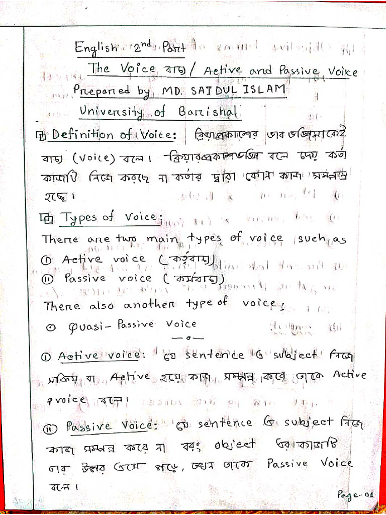 Voice (Md. Saidul Islam) | PDF