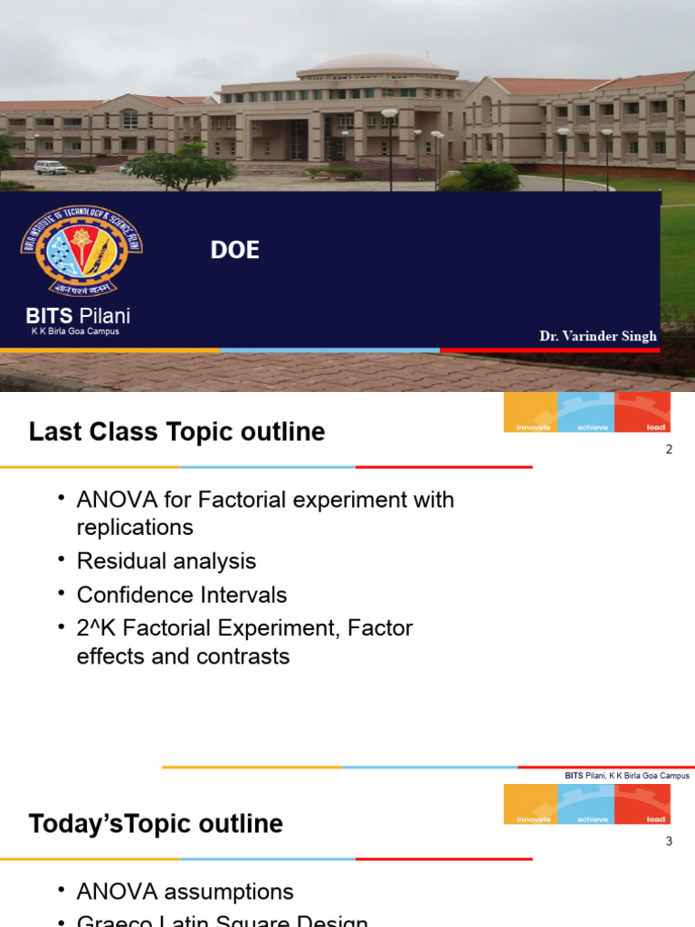 Lec 6 | PDF | Analysis Of Variance | Errors And Residuals