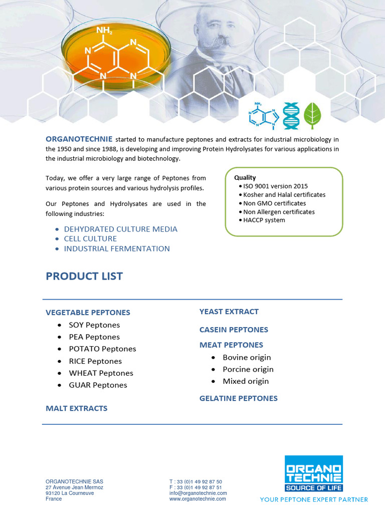 Organotechnie - Product List v7 | PDF | Biochemistry | Chemistry
