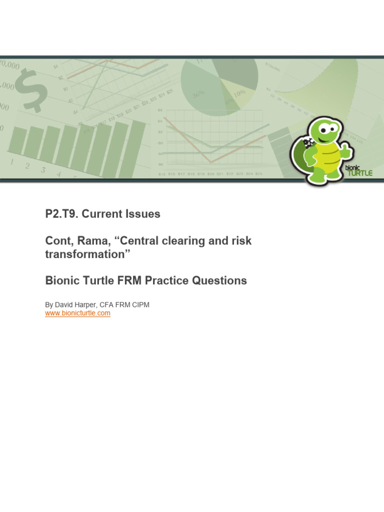 Question Set Central Clearing and Risk Transformation | PDF | Margin ...
