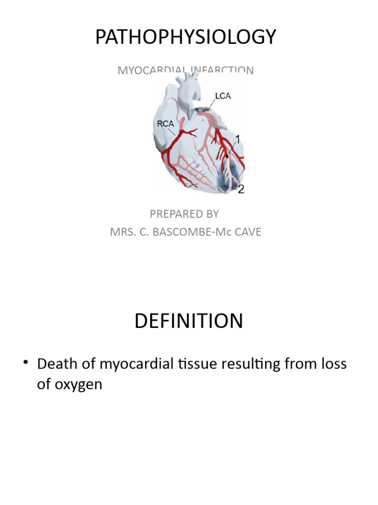 PATHOPHYSIOLOGY - Myocardial Infarction | PDF | Cardiac Muscle ...