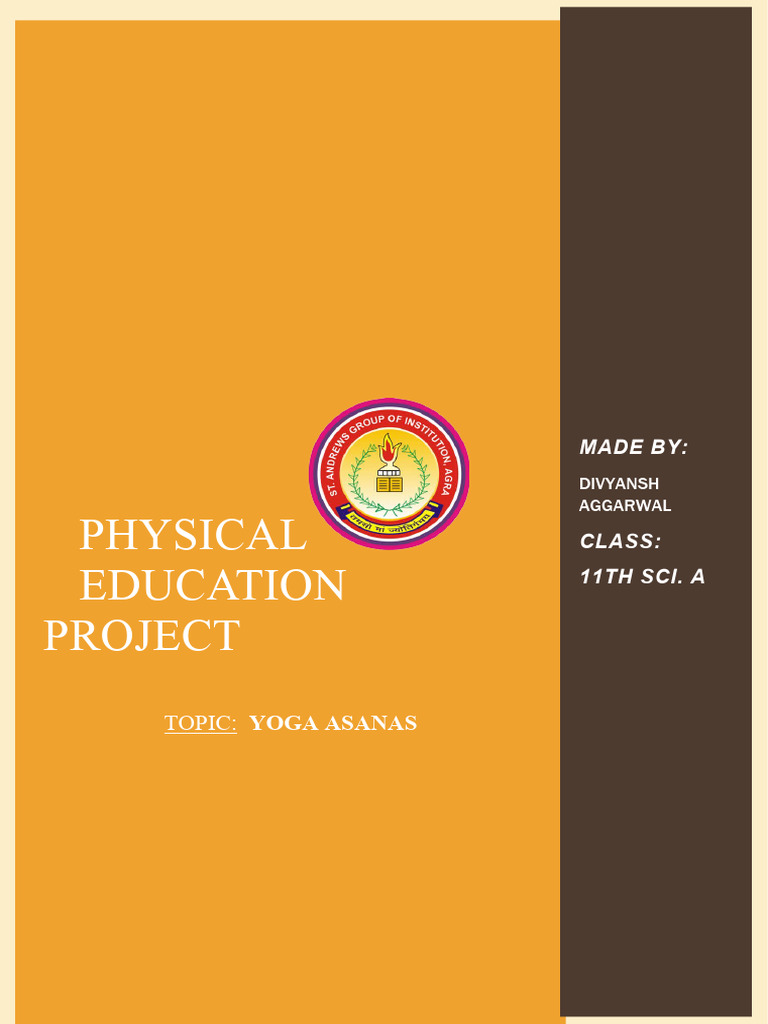 P.E Project Yoga Asanas | PDF | Asana | Yoga