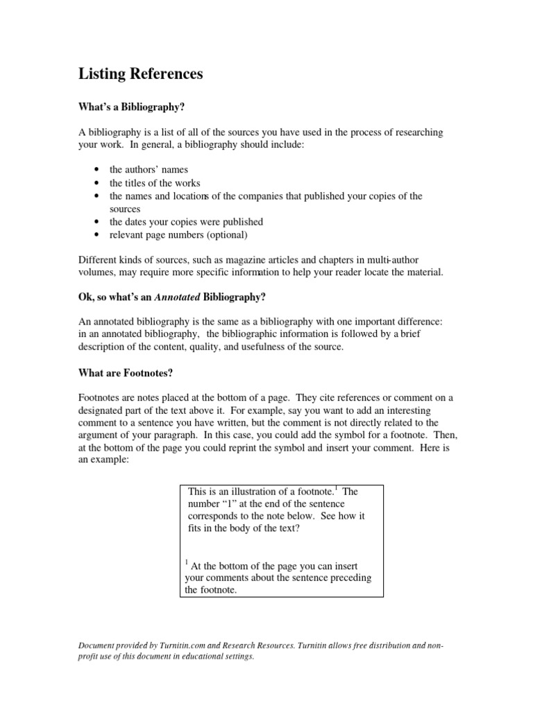 4 Bibliography and Reference List Difference | PDF | Note (Typography ...