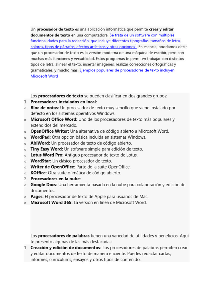 Computacion | PDF | Procesador de textos | Microsoft Word