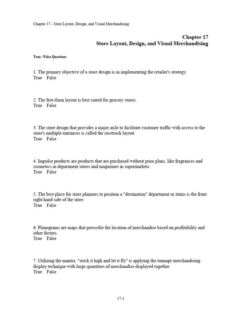 Chap 017 | PDF | Retail | Merchandising