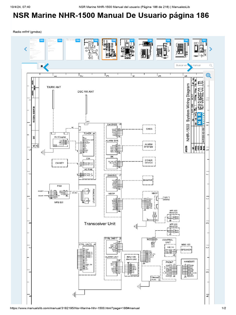 NSR Marine NHR-1500 | PDF