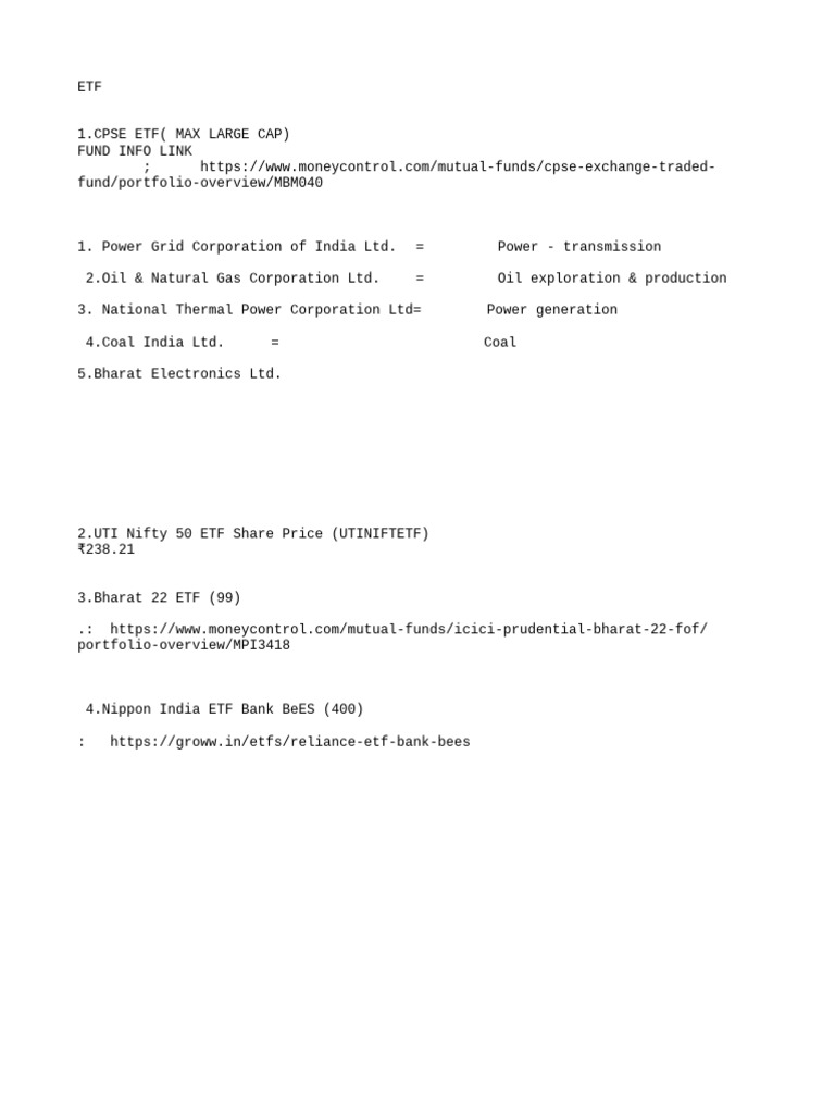 Etf | PDF | Technology & Engineering