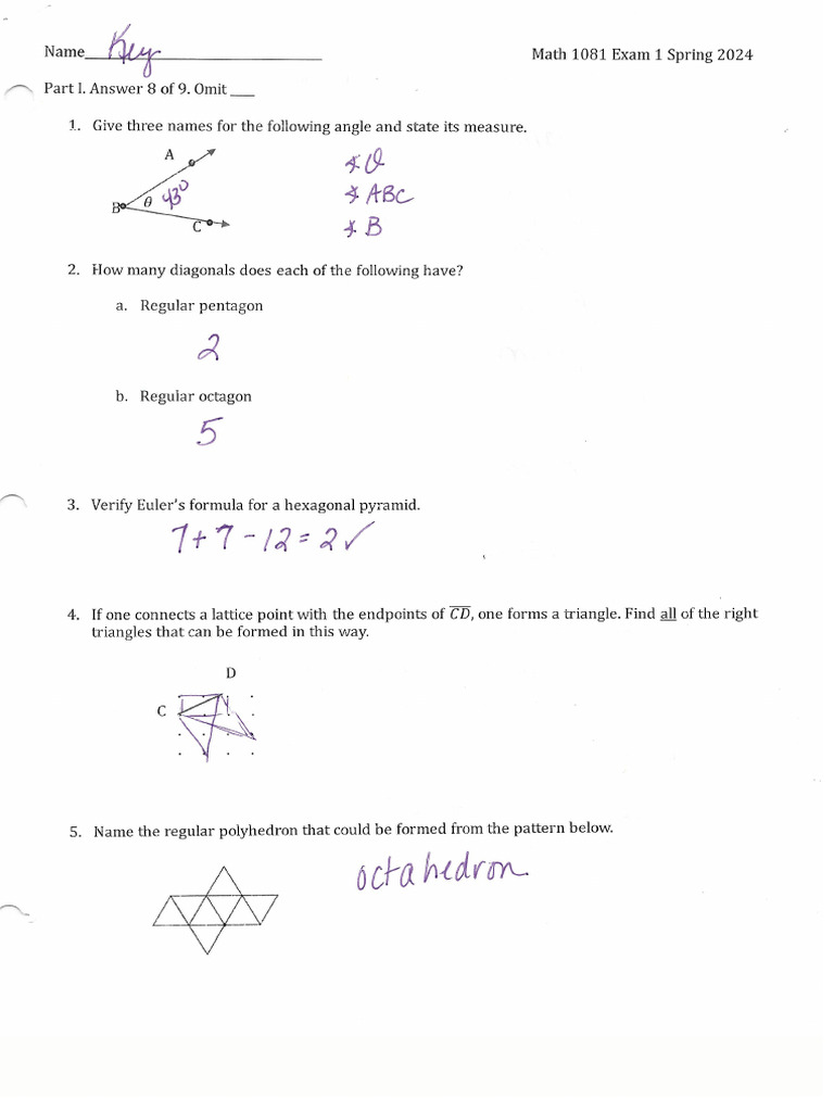 1081 Answer Keys 1 | PDF