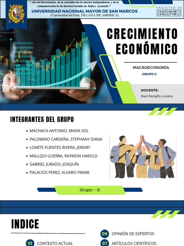 CRECIMIENTO ECONÓMICO (TrabajoMejorado) | PDF | Producto Interno Bruto | Crecimiento económico