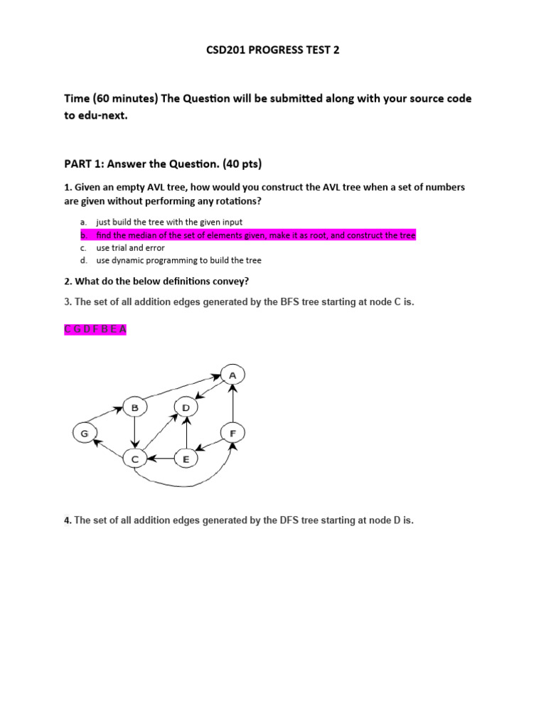 645842d96e8314d66777cbcc PracticeTest2 CSD201 2 SU24 | PDF