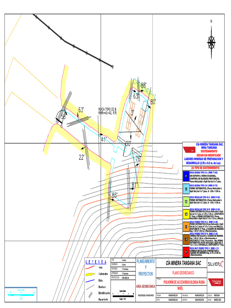 Polvorin Explosivos Blenda Rubia V5 Mapeo Geomecánico-A4 Polv 2 Mapeo ...
