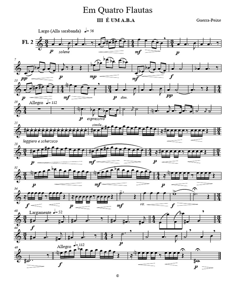 Em Quatro Flautas 3º Mov. Fl. 2 | PDF