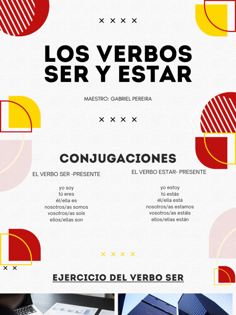 Los Verbos Ser y Estar | PDF | Verbo | Conjugación gramatical