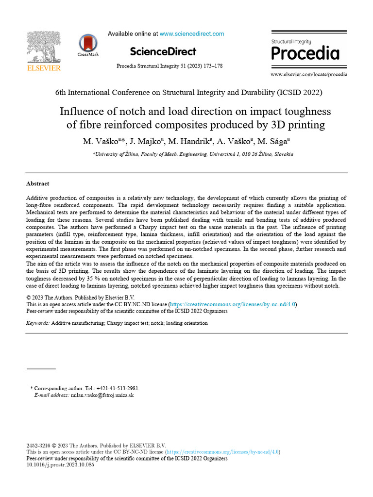 Influence of Notch and Load Direction On Impact Toughness | PDF ...
