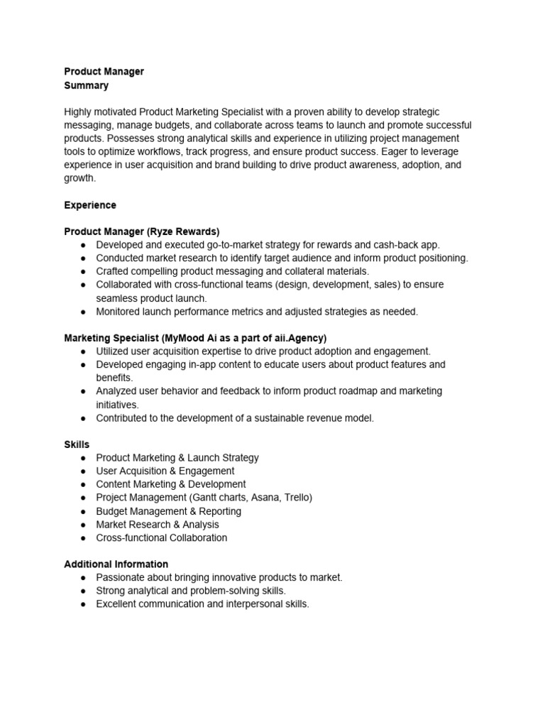 Product Manager | PDF