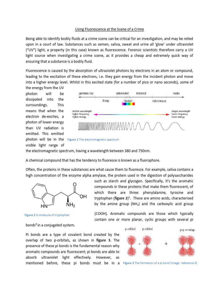 Fluorescence in Crime Scene Investigation | PDF | Fluorescence ...