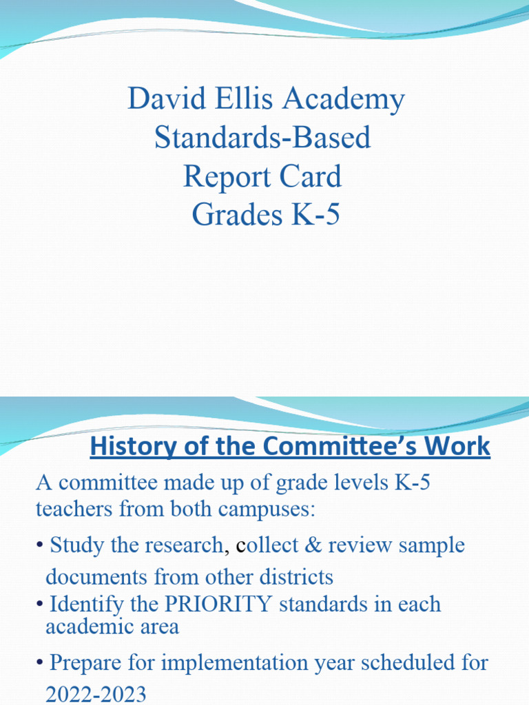 Standards Based Report Card | PDF | Cognition | Learning