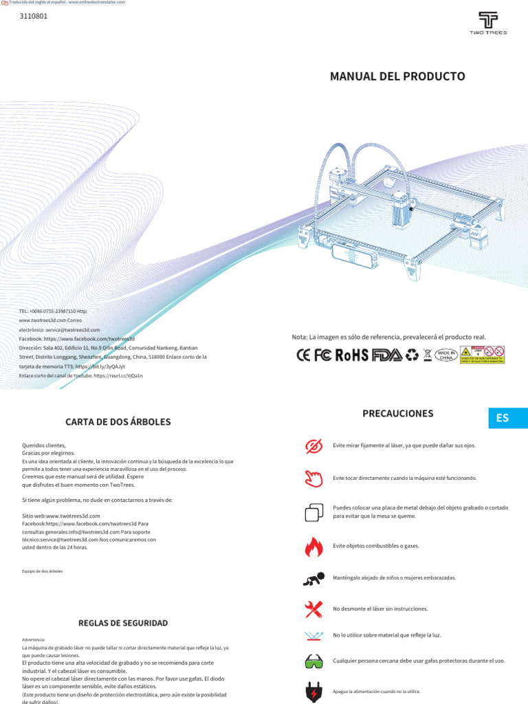 TTS Pro Mamual A4.en - Es | PDF | Tornillo | Eje