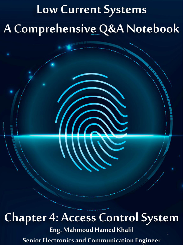Low Current Systems - Chapter 4 - Access Control System | PDF | Access Control | Biometrics
