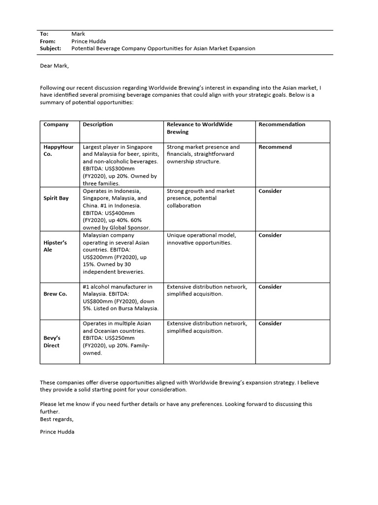 Final Email | PDF
