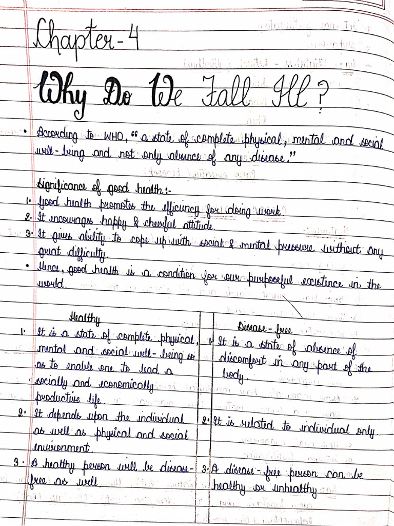 Why Do We Fall Ill | PDF