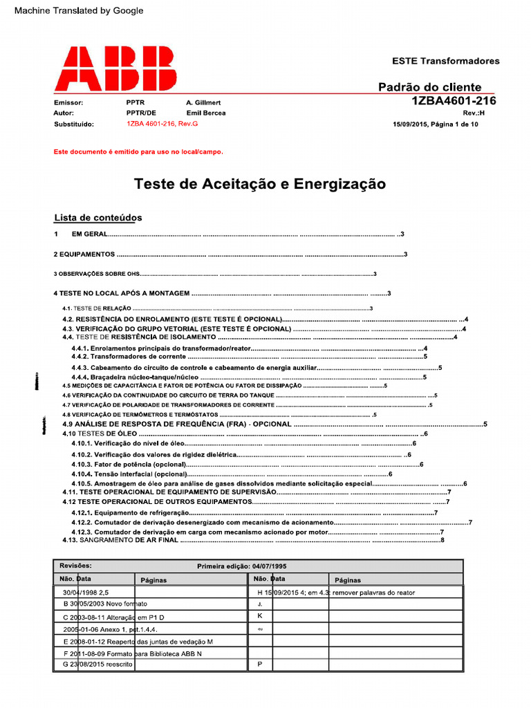 Manual Abb - PTR | PDF