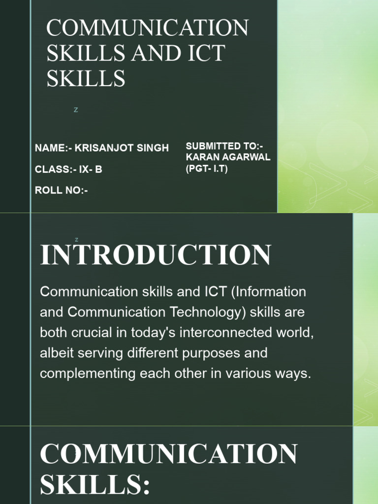 Communication Skills and Ict Skills | PDF | Communication | Computer Security