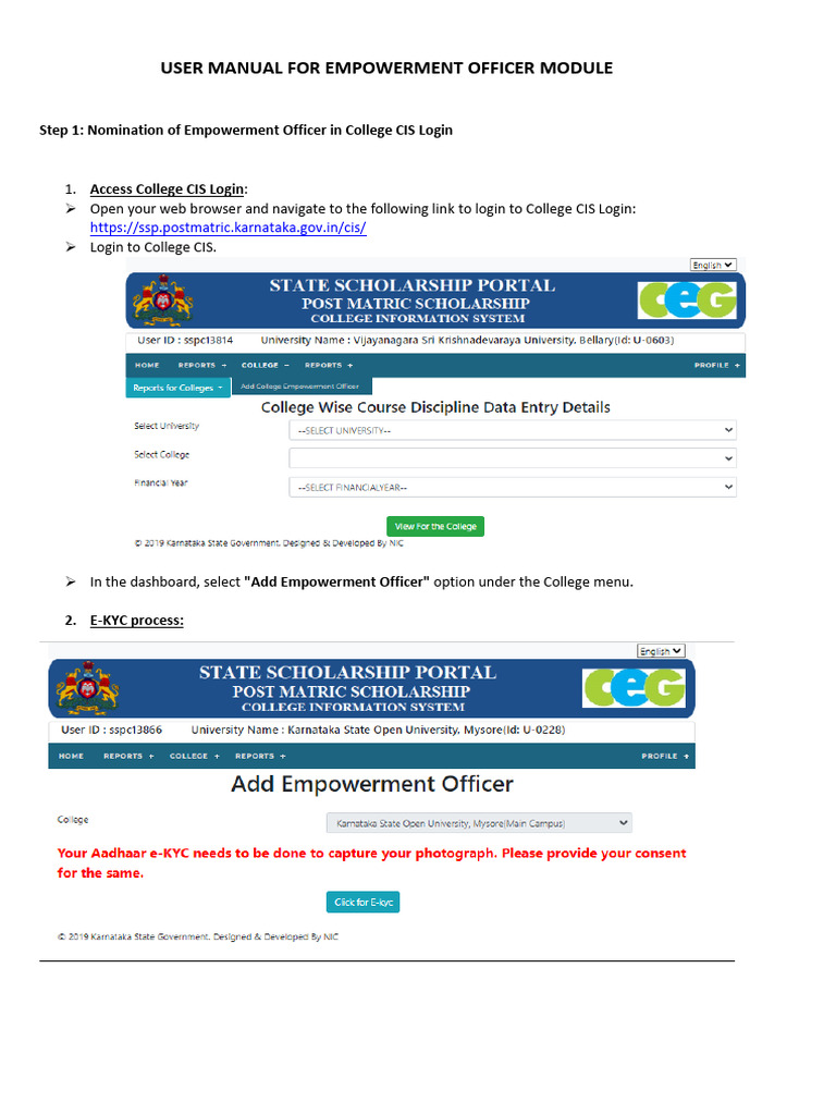 Empowerment Officer Module For SWD | Download Free PDF | Login | Information Technology