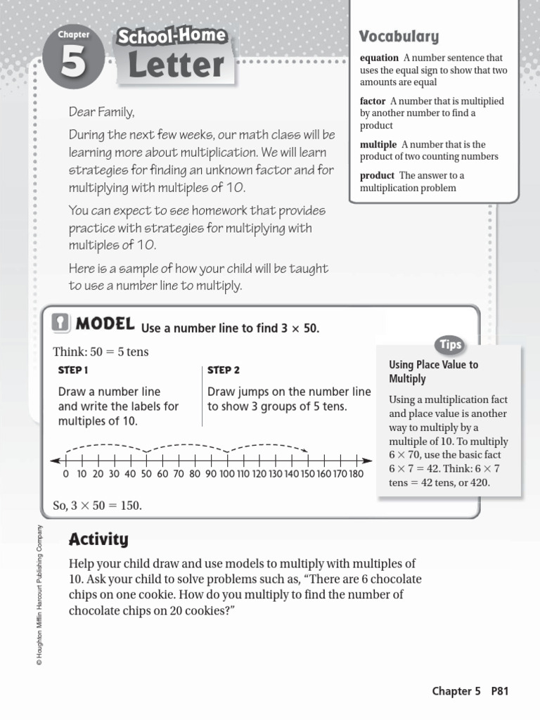Chapter 5 Use Multiplication Facts | PDF | Multiplication | Mathematics