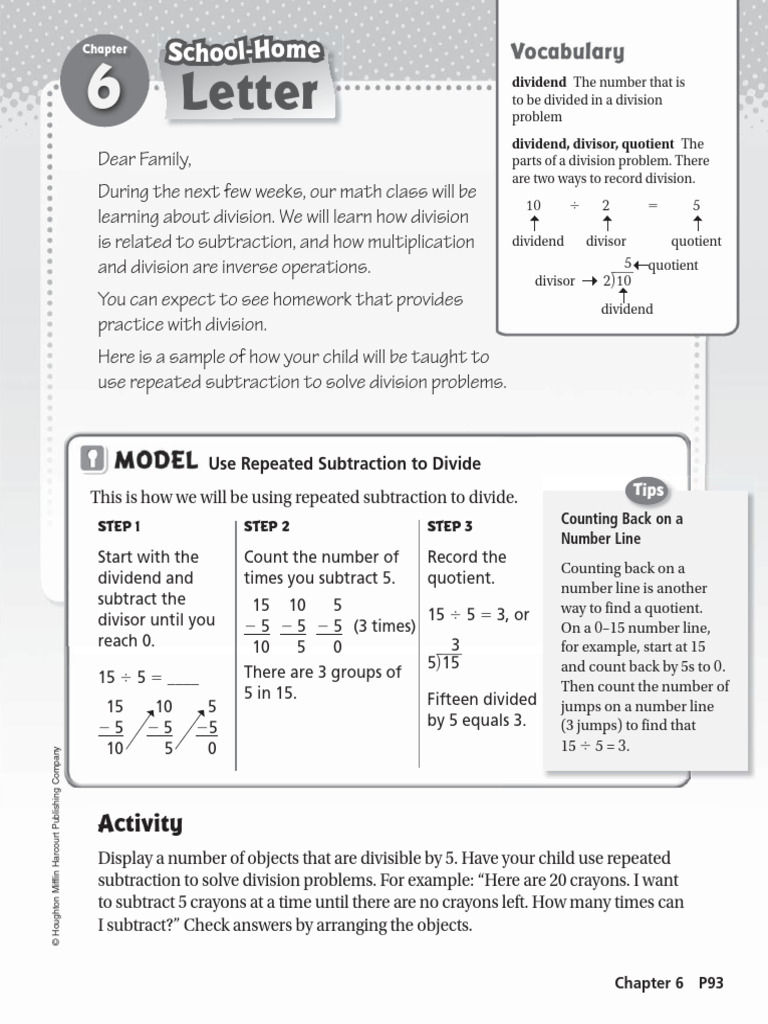 Division Concepts for Elementary Students | PDF | Division (Mathematics ...